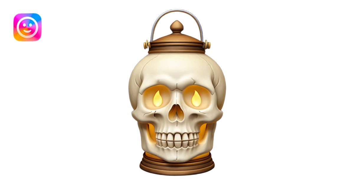 Skull Lantern emoji | AI Emoji Generator