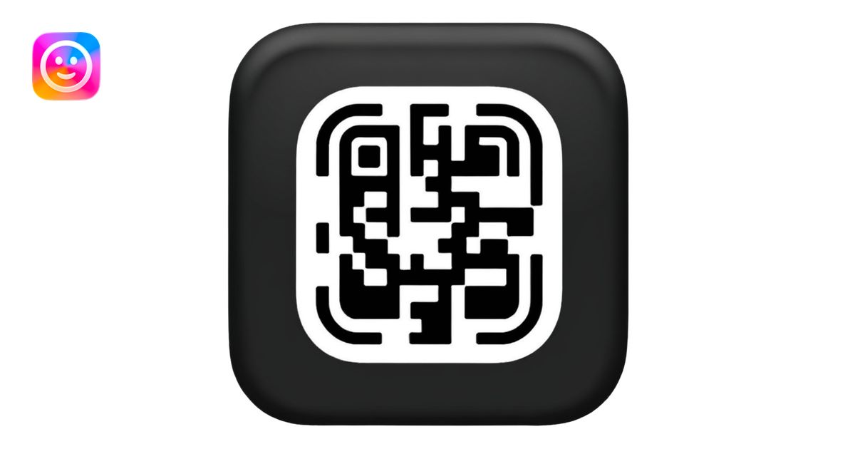 QR code with rounded corners emoji | AI Emoji Generator