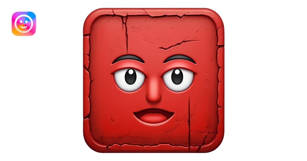 Symbol of sacrifice in berserk in red colour emoji | AI Emoji Generator
