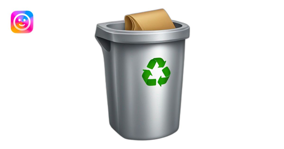 Recycle bin emoji | AI Emoji Generator