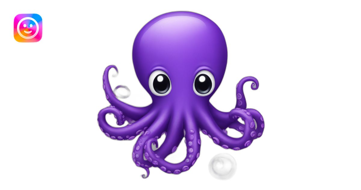 purple octopus emoji | AI Emoji Generator