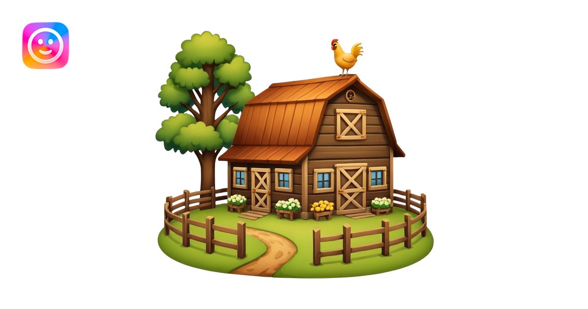 cozy farm vibe emoji | AI Emoji Generator