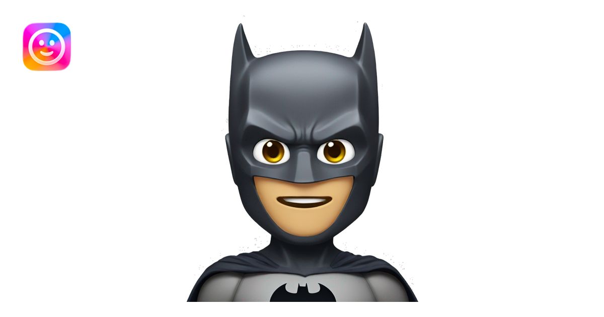 Mewing batman emoji | AI Emoji Generator