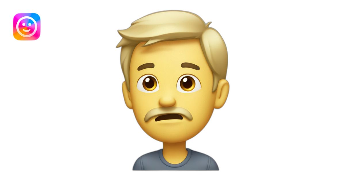 Confused man scratching head emoji | AI Emoji Generator