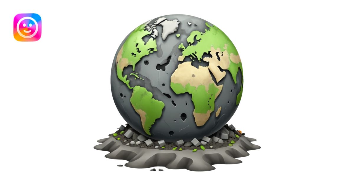 Pollution on earth and earth surface should seen more polluted emoji ...