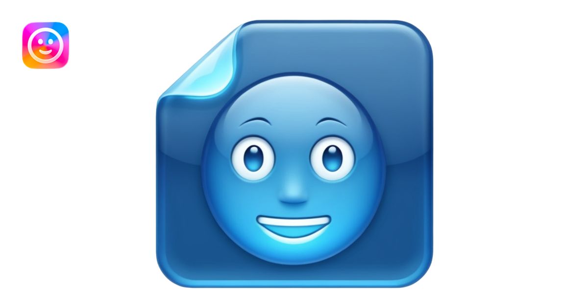 blue file scan emoji | AI Emoji Generator