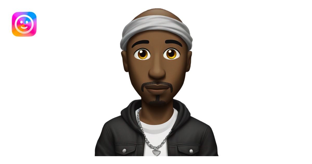 Tupac emoji | AI Emoji Generator