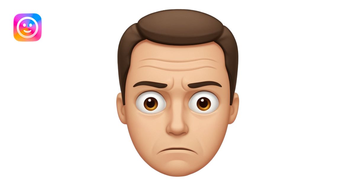 Overwhelmed man emoji | AI Emoji Generator