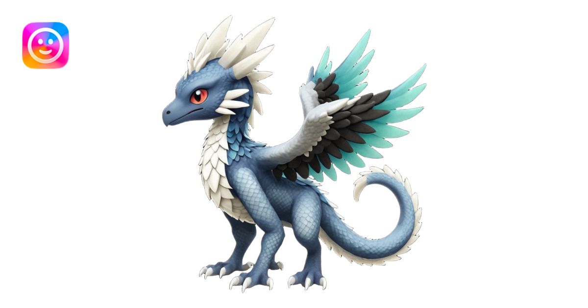 Toothless-Trico-Silvally-Fakémon-hybrid-creature (full body) emoji | AI ...