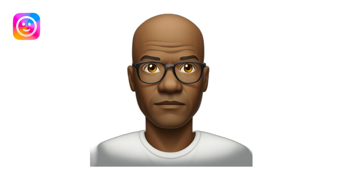 bald, year 2000, samuel l jackson, serious, no glasess emoji | AI Emoji ...