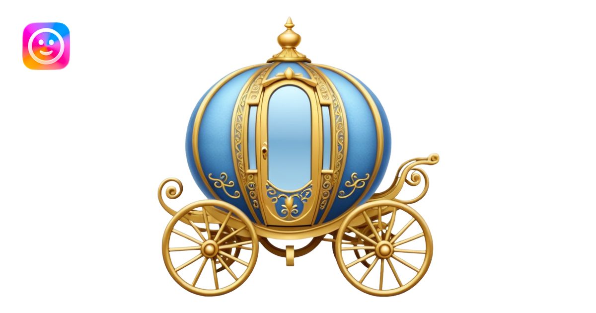 Cinderella round carriage emoji | AI Emoji Generator