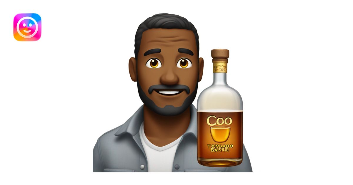 coco basile tomando whisky emoji | AI Emoji Generator