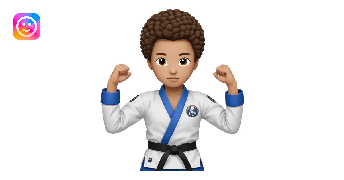 black karate instructor with pony tail afro hair and shaved bald sides ...