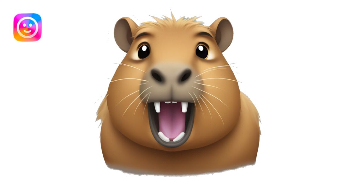 Capybara angry emoji | AI Emoji Generator