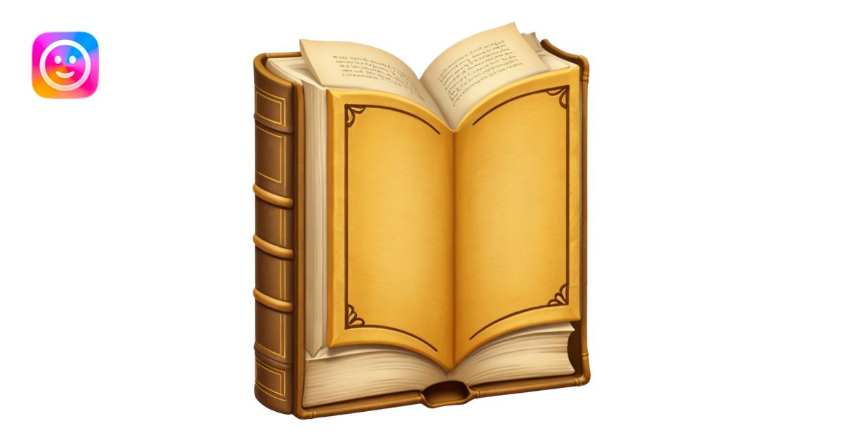 column with an open book in front emoji | AI Emoji Generator