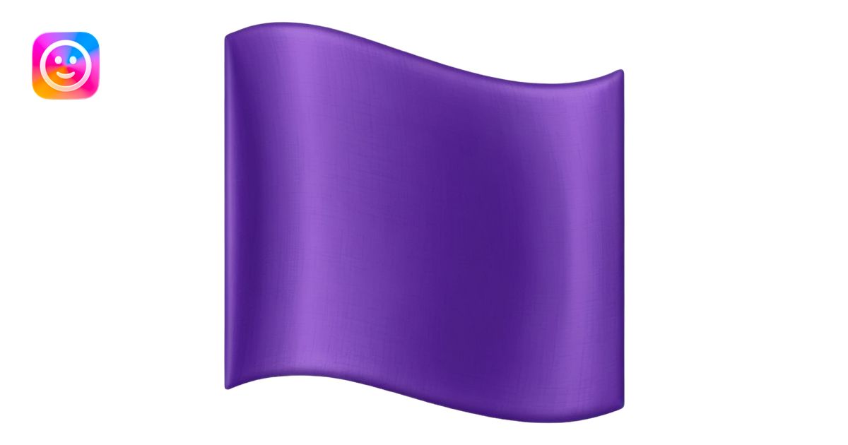 violet flag, Without the stick, only the flag emoji | AI Emoji Generator