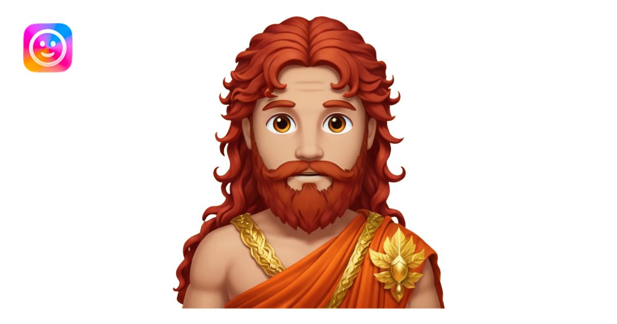 Eurus, God of Autumn Roman Deities with long dark red wavy hair and ...