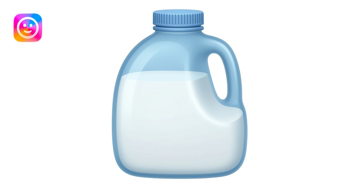 Gallon of milk emoji | AI Emoji Generator