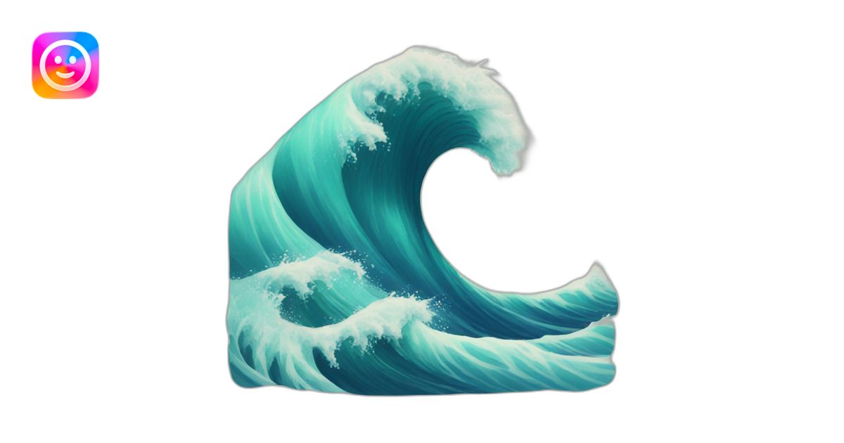big wave emoji | AI Emoji Generator