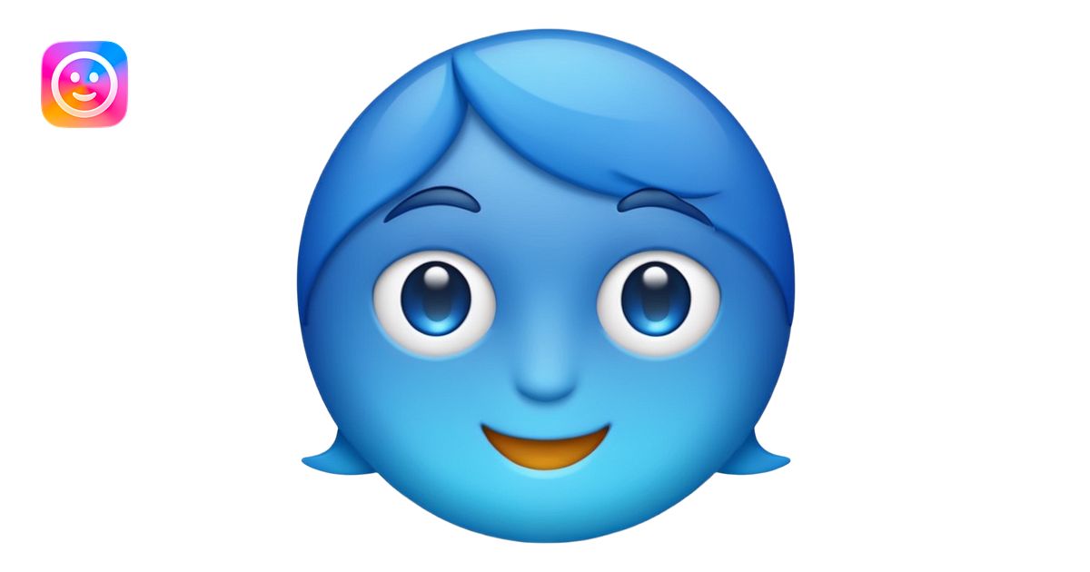‼️colour change blue emoji | AI Emoji Generator