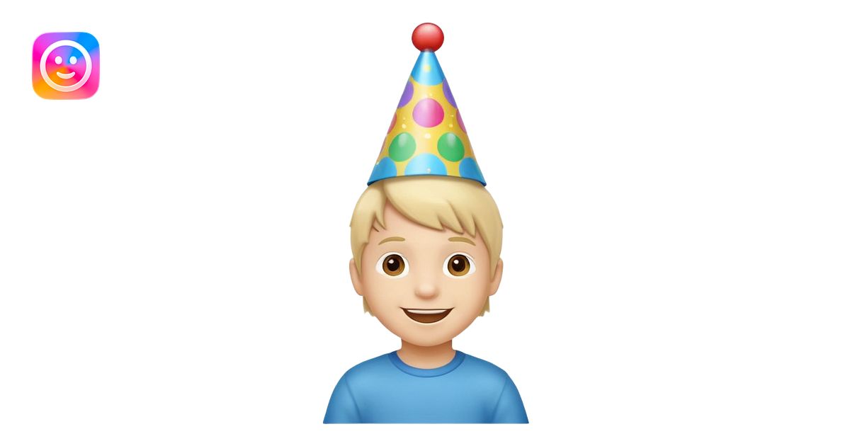 Birthday little boy emoji | AI Emoji Generator