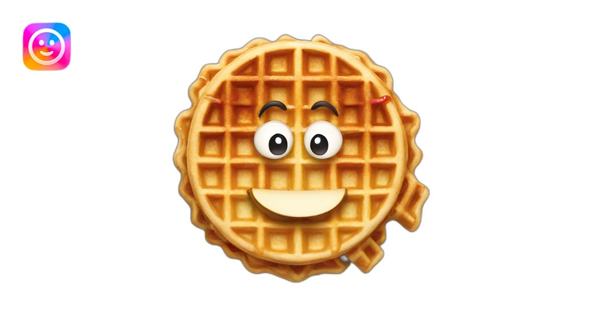waffles with apple compote on top emoji | AI Emoji Generator