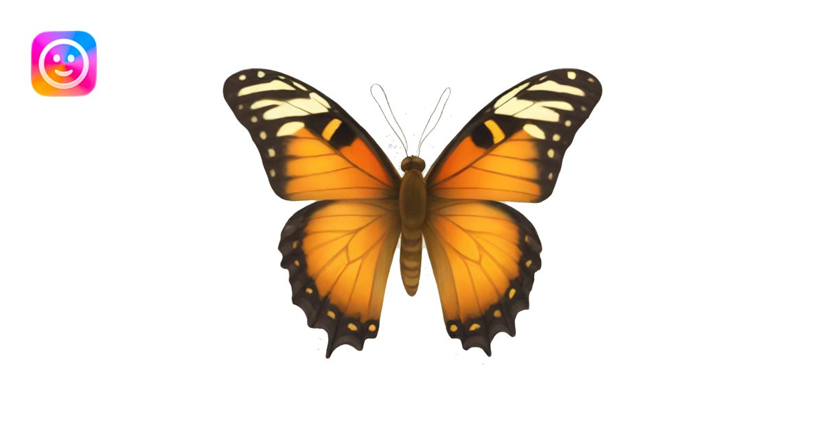 A butterfly emoji | AI Emoji Generator