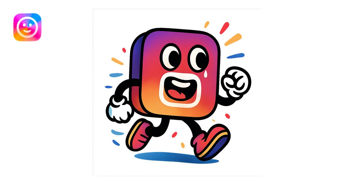 animated Instagram logo, vibrant colors, dynamic motion, modern style ...