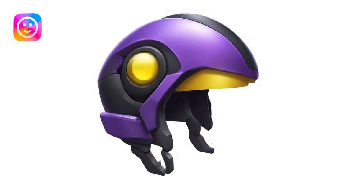 a shiny black-purple-yellow Genesect-Raptor-Fakémon—hybrid with a ...