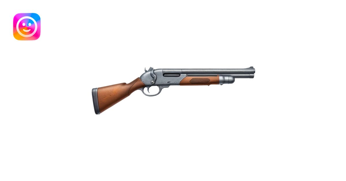 double barrel metal shotgun emoji | AI Emoji Generator