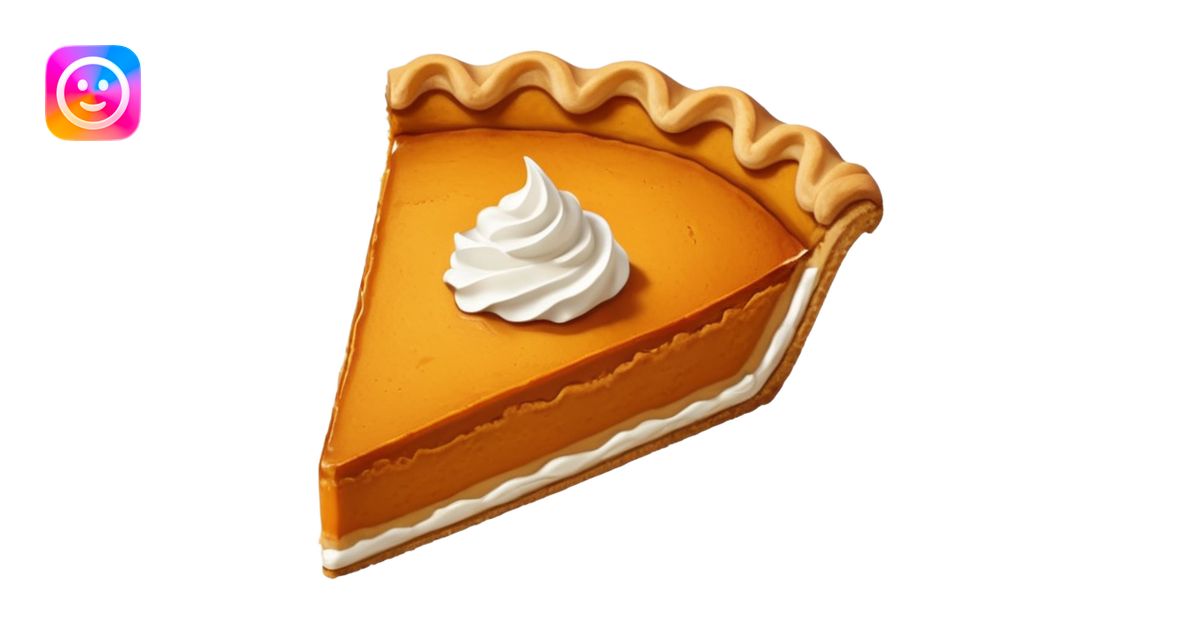 A slice of pumpkin pie emoji | AI Emoji Generator