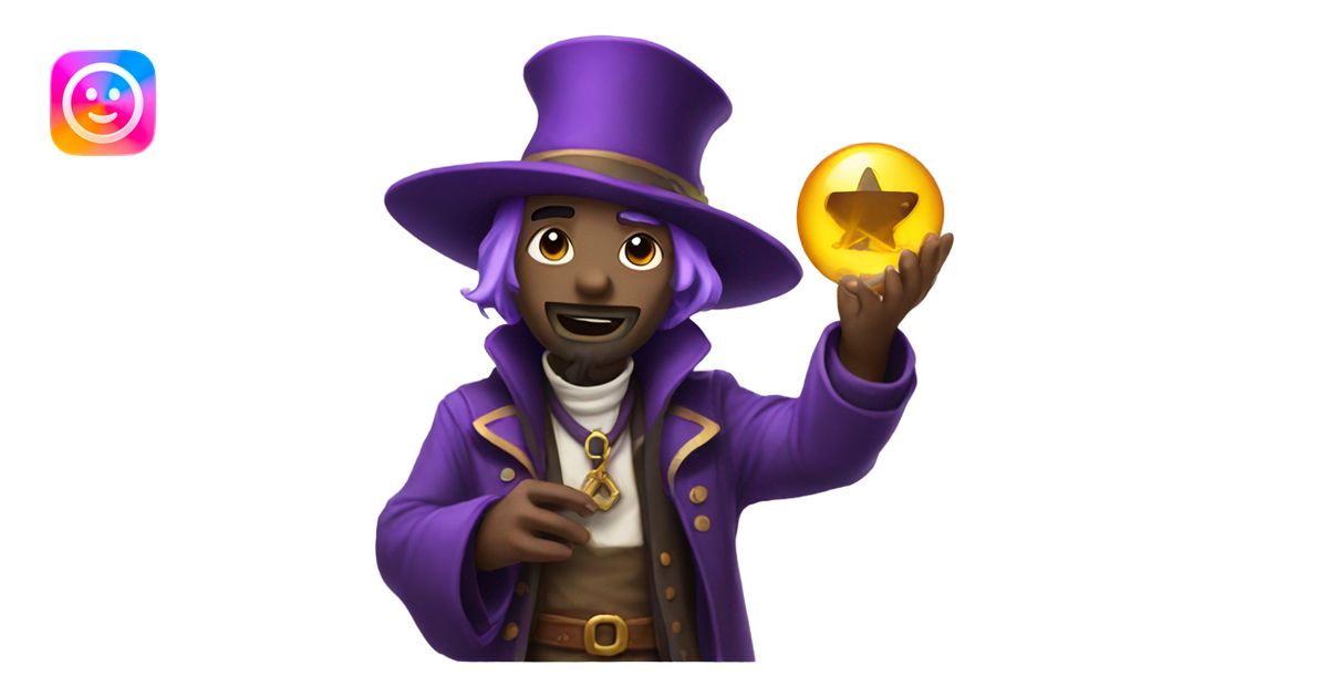 purple Alchemist emoji | AI Emoji Generator