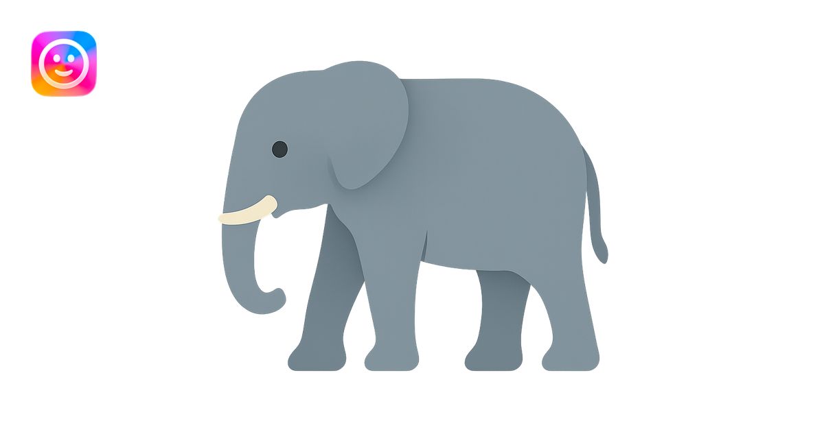Elephant icon | AI Emoji Generator