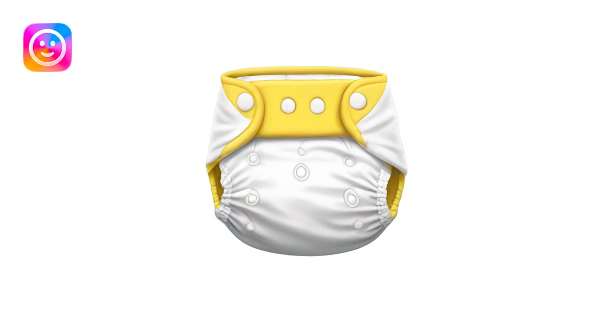 Diaper yellow front puffy emoji | AI Emoji Generator