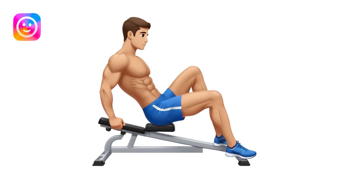 side-view seated calf-raise lower leg exercise emoji | AI Emoji Generator