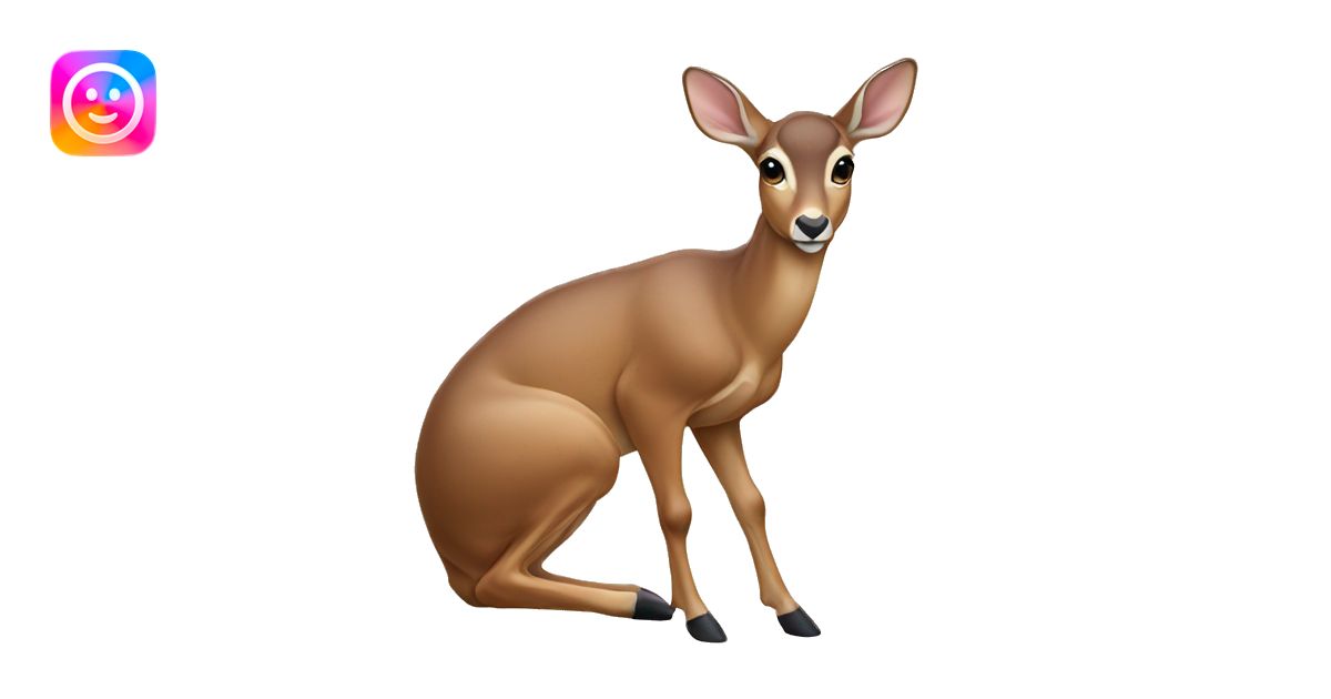 doe sitting down emoji | AI Emoji Generator