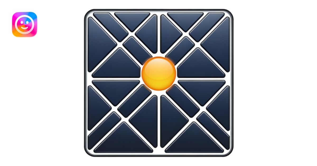 solar power generation plant emoji | AI Emoji Generator