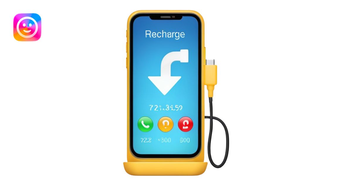 Mobile Recharge emoji | AI Emoji Generator