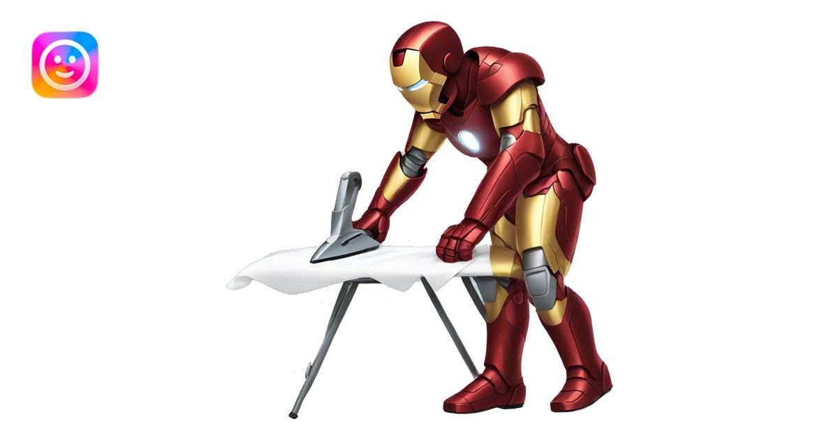 iron man ironing emoji | AI Emoji Generator