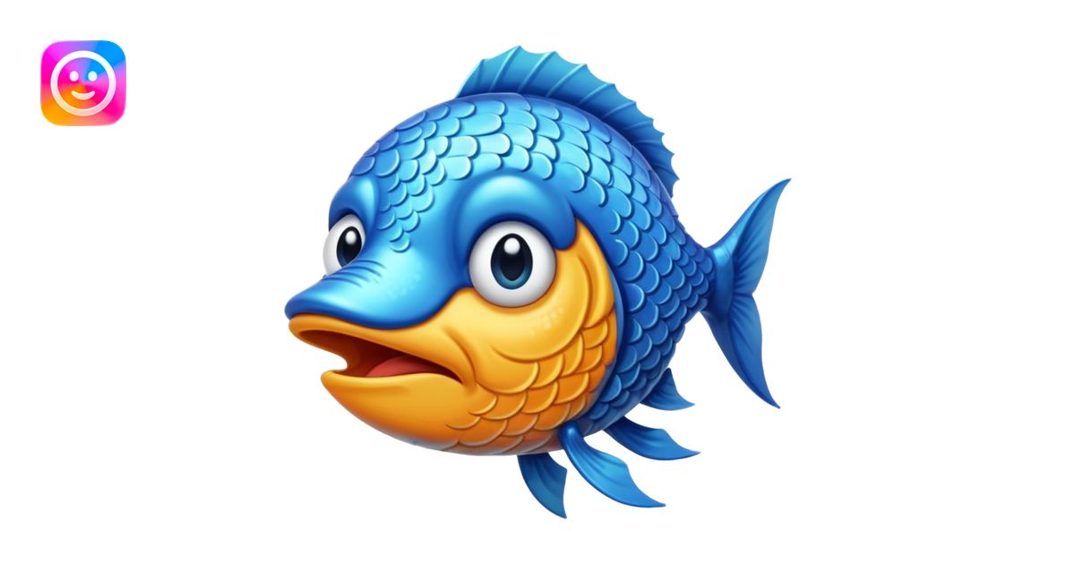 Crying fish emoji | AI Emoji Generator