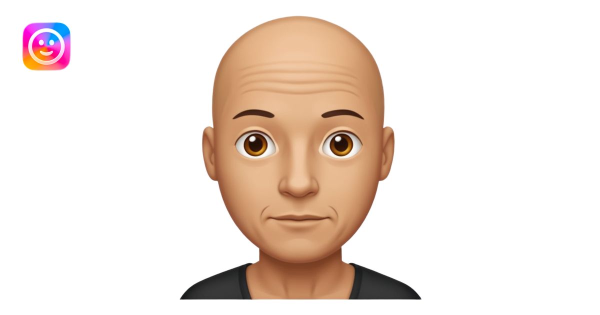 bald man emoji | AI Emoji Generator