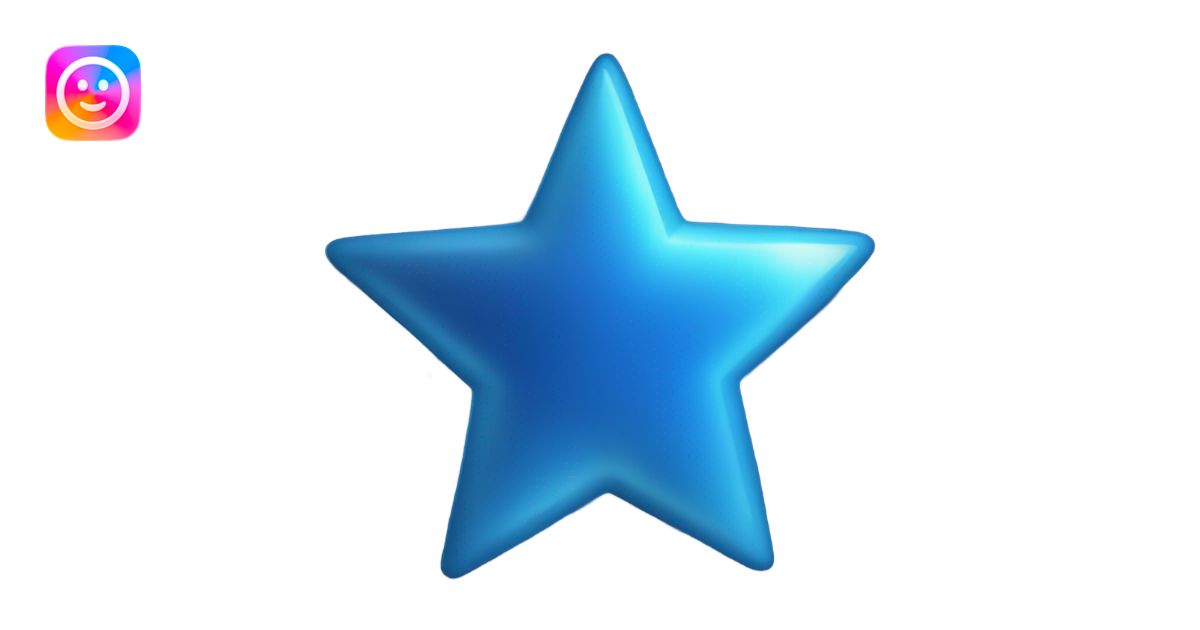 Blue stars emoji | AI Emoji Generator