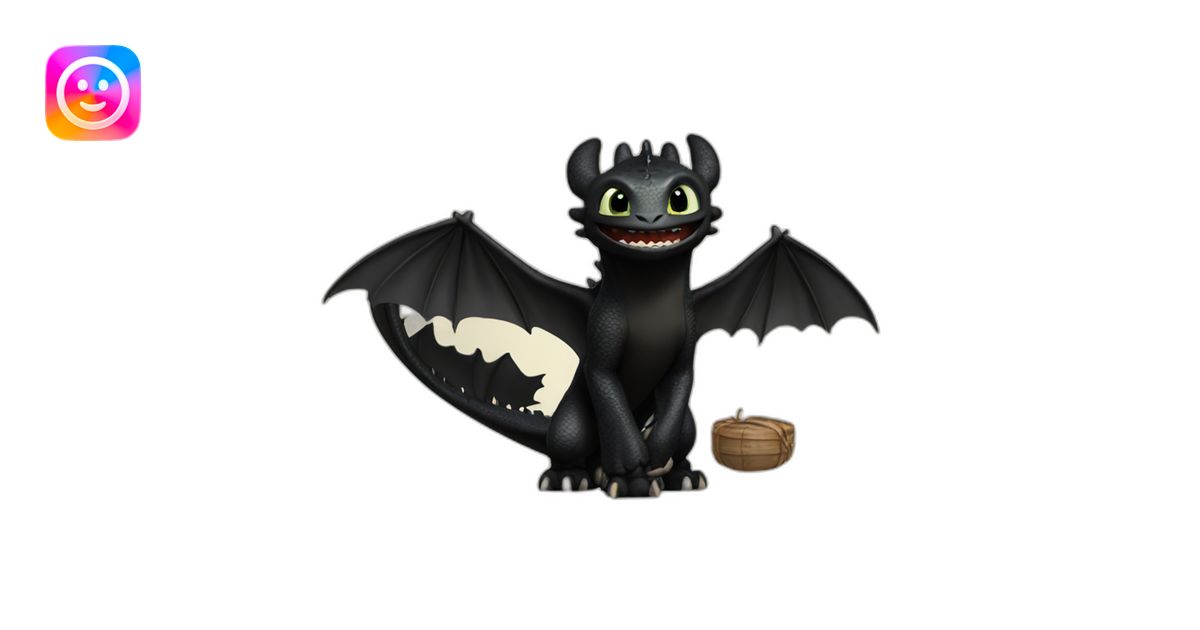 toothless from httyd emoji | AI Emoji Generator