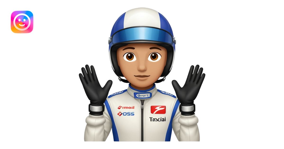 Race Driver with Gloves emoji | AI Emoji Generator