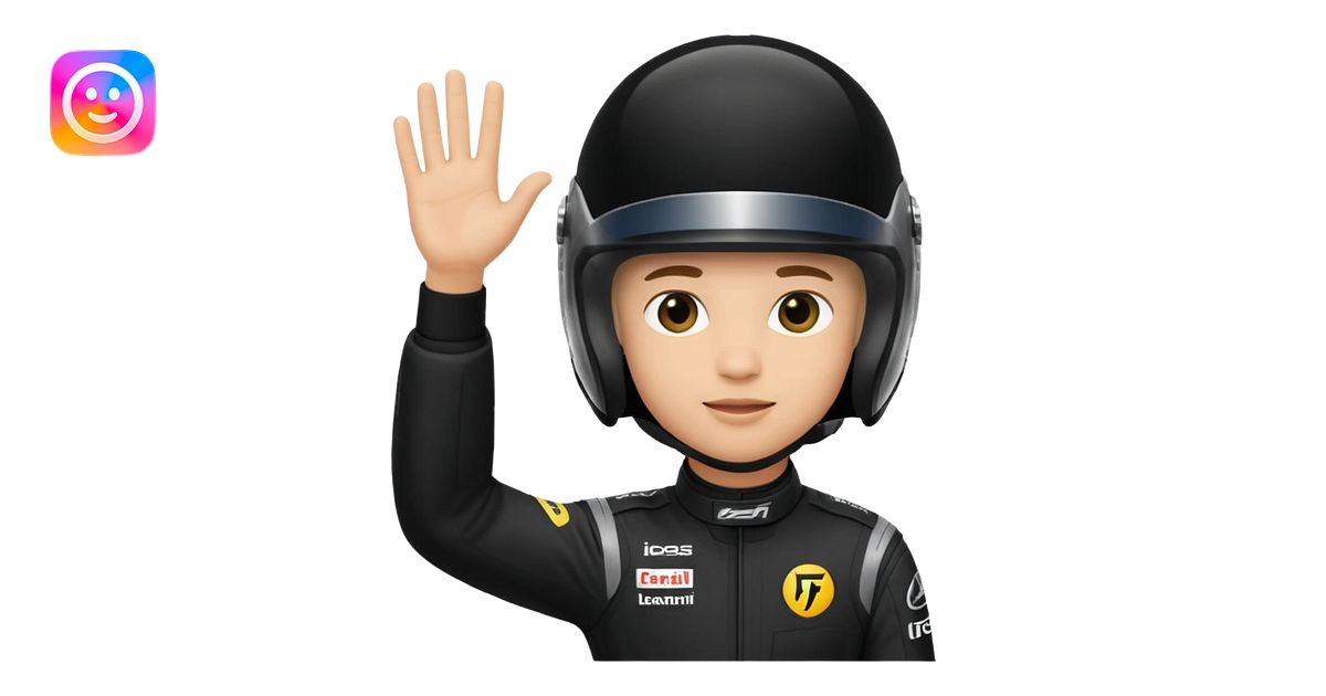 A red-bull f1 driver wearing the f1 black suit and helmet raising his ...