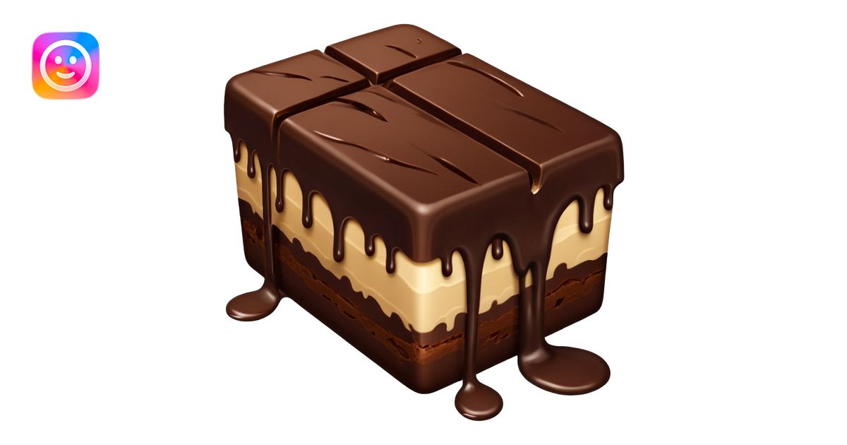 dark chocolate split emoji | AI Emoji Generator