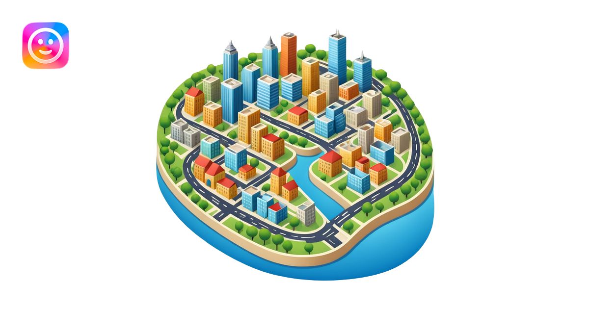 a city map emoji | AI Emoji Generator