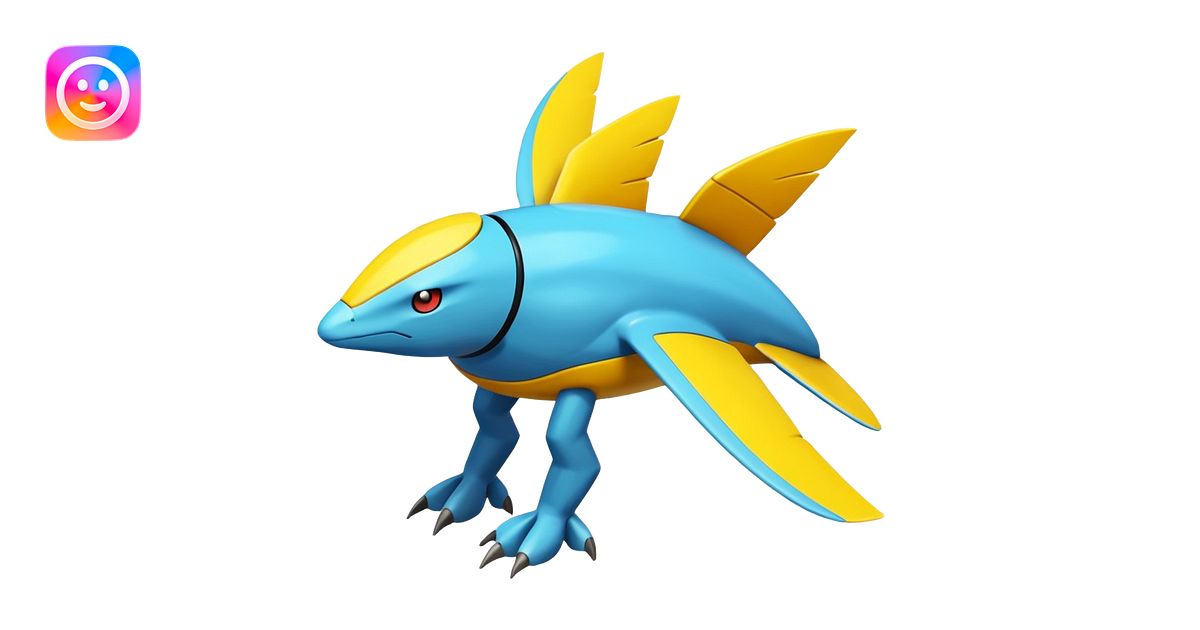 Helioptile-Heliolisk-Koraidon-Miraidon-Pokémon, full body emoji | AI ...
