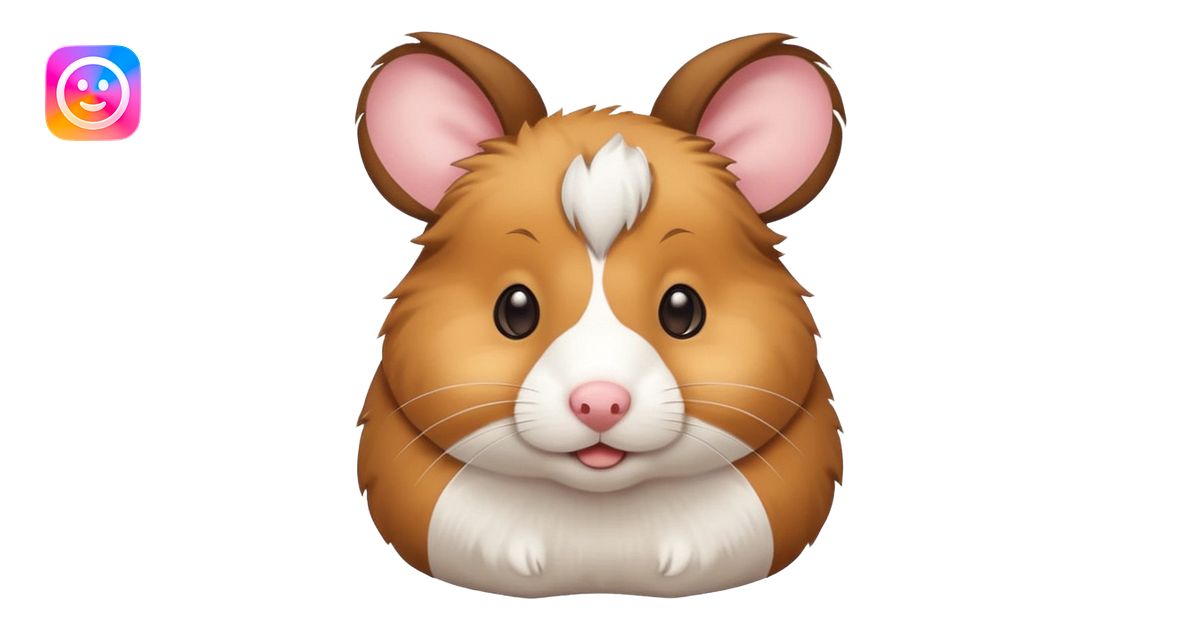 hamster with floppy dog ears 🐶🐹 emoji | AI Emoji Generator
