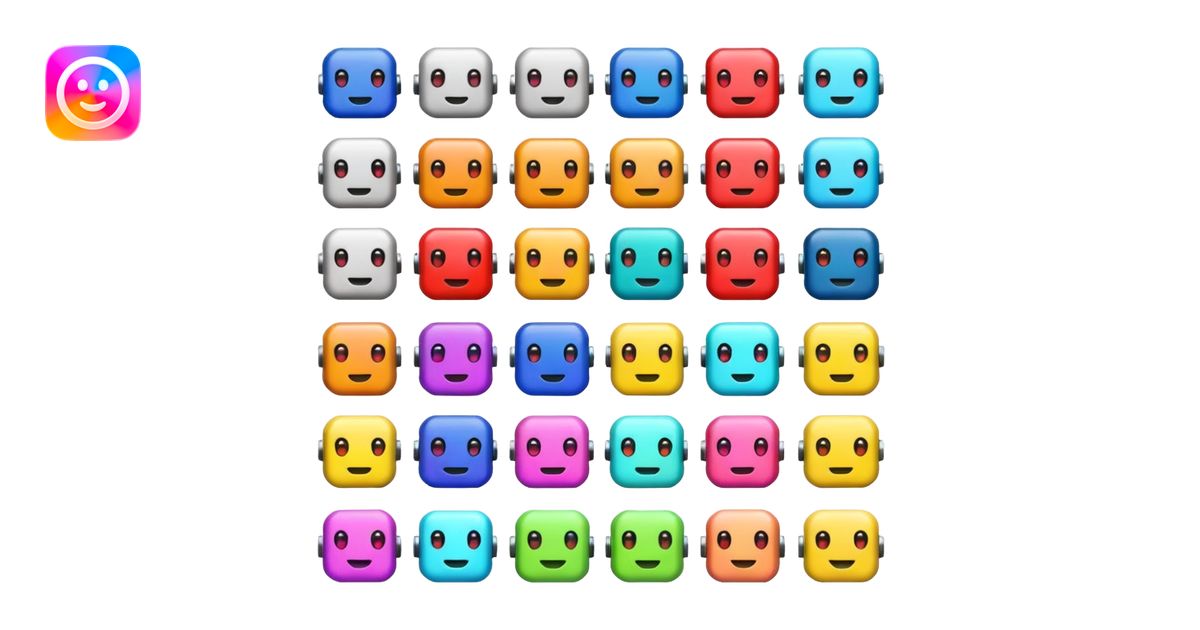 basic bot emojis emoji | AI Emoji Generator